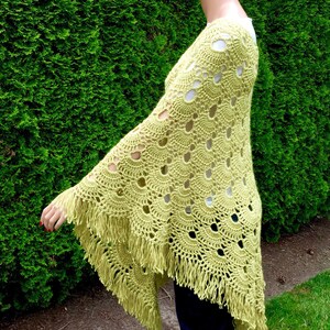 The Virus Poncho in Lime Green/ Crochet Lime Green Virus Poncho - Etsy