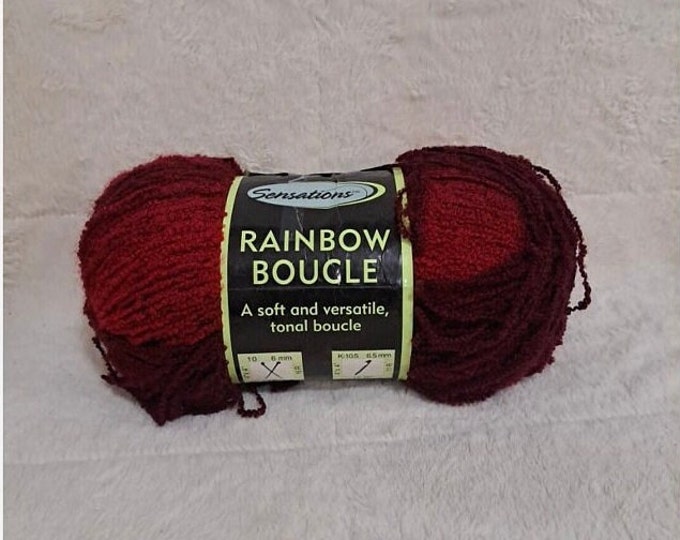 Sensations Rainbow Boucle Red Print DISCONTINUED - Etsy