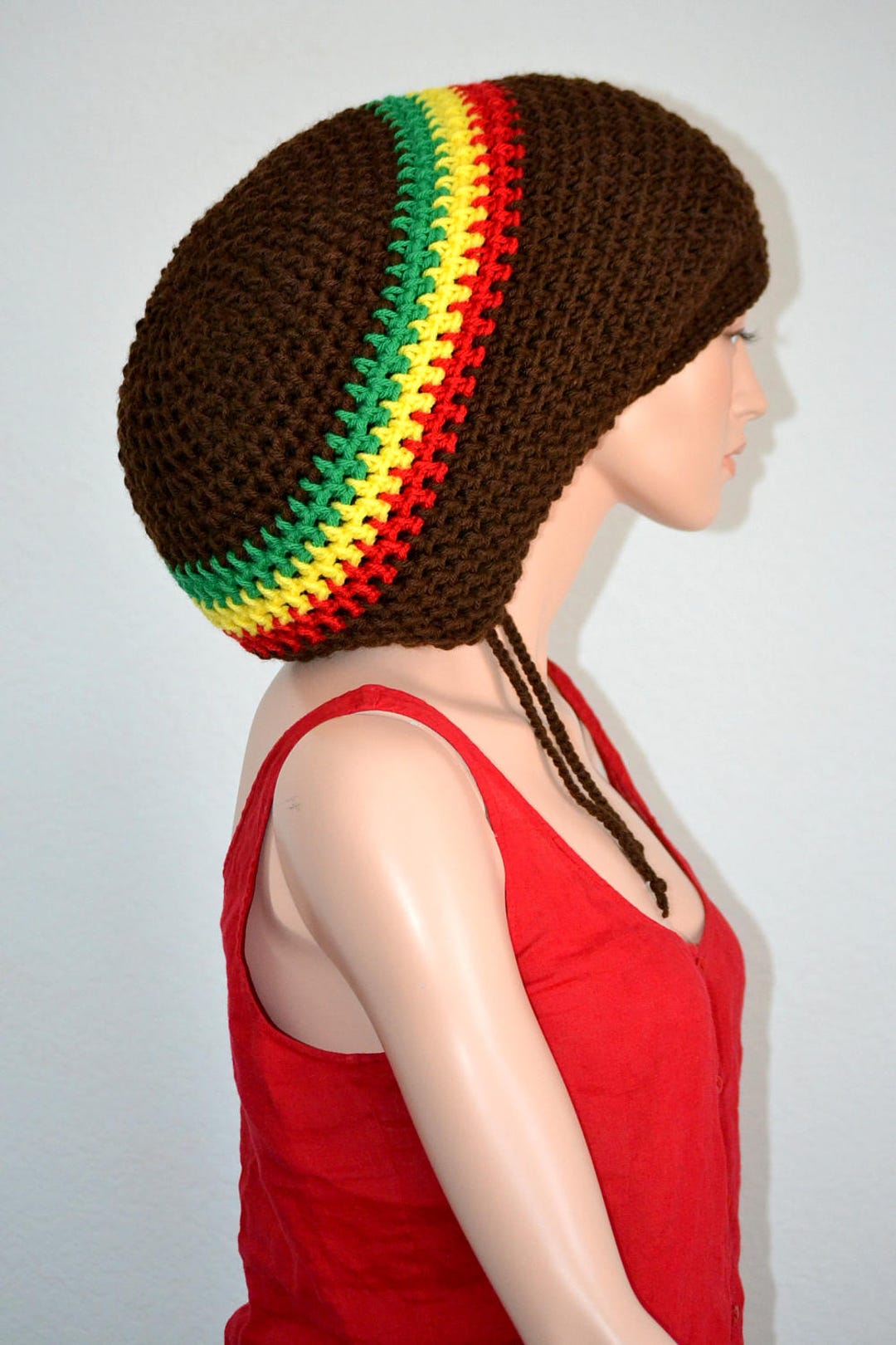 All Year Round Unisex Mega Tam, Women's Crafted Rasta Tam, Men's Brown ...