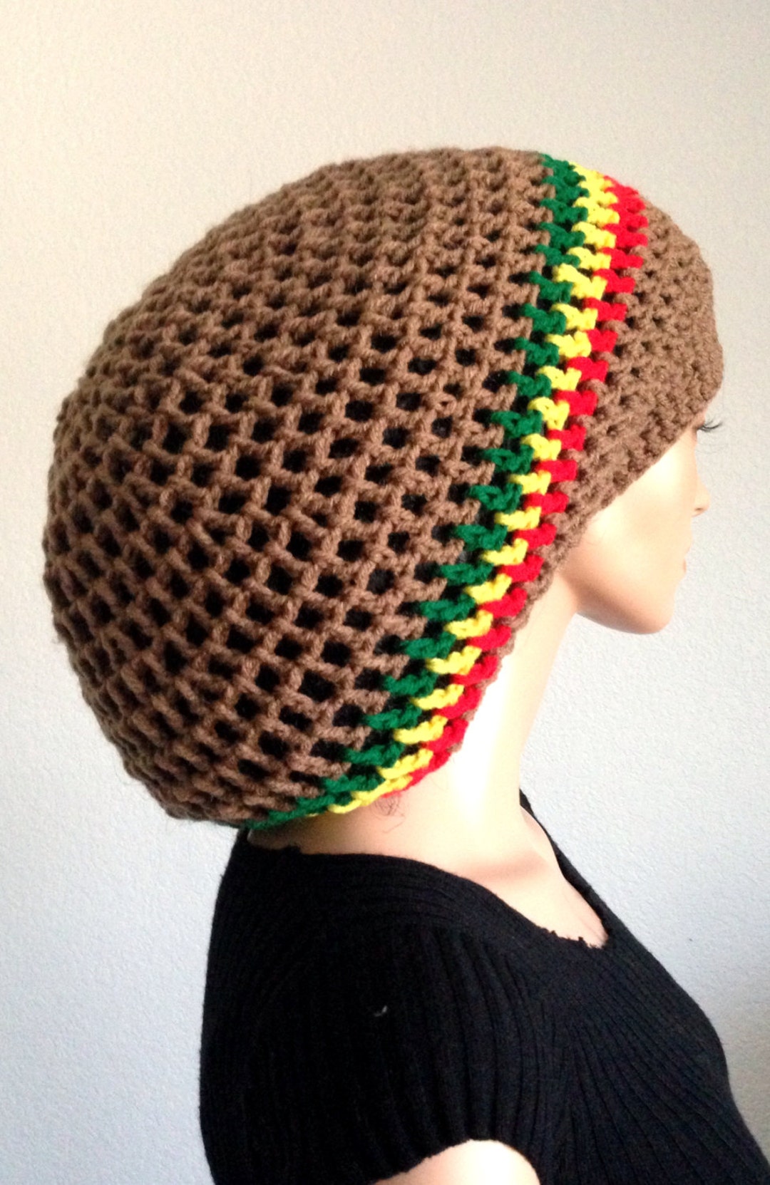 Summer Crochet Dreadlocks Rasta Tam/ Men's Handmade Dreadlocks Tam ...