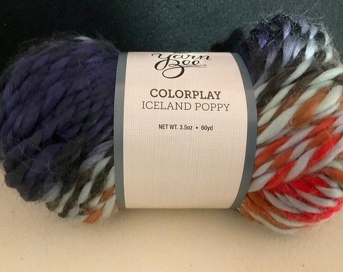 Hobby Lobby Yarn Bee Colorplay Iceland Poppy #44 - Etsy