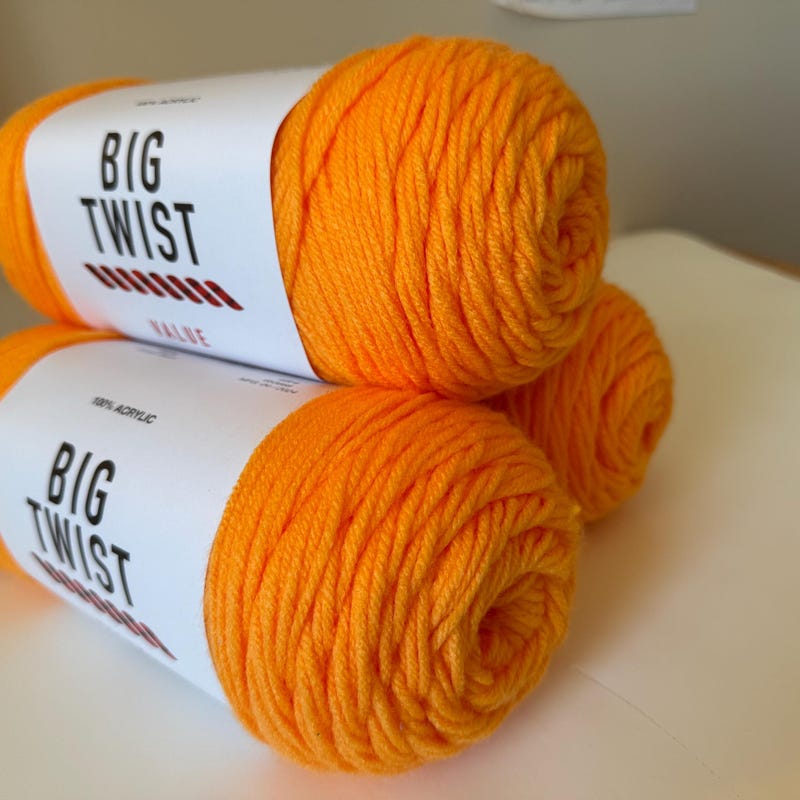 Bright Orange Yarn - Etsy