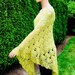 The Virus Poncho in Lime Green/ Crochet Lime Green Virus - Etsy