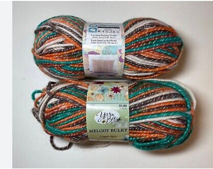 Hobby Lobby Yarn Bee Melody Bulky Copper Spice 24 - Etsy