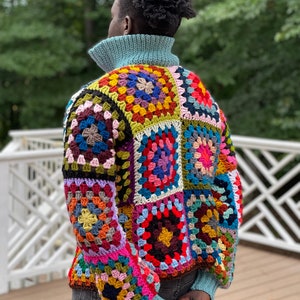 The Color Weaver Mens Granny Crochet Sweater/ Main Color Color Varies ...