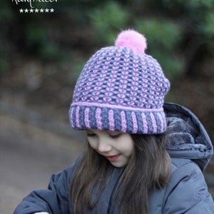 Knitting Pattern - Hat VICE VERSA Hat(child, Adult) - English - Etsy