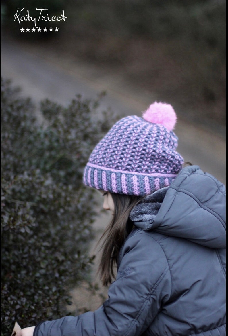 Knitting Pattern Hat VICE VERSA Hatchild Adult English - Etsy