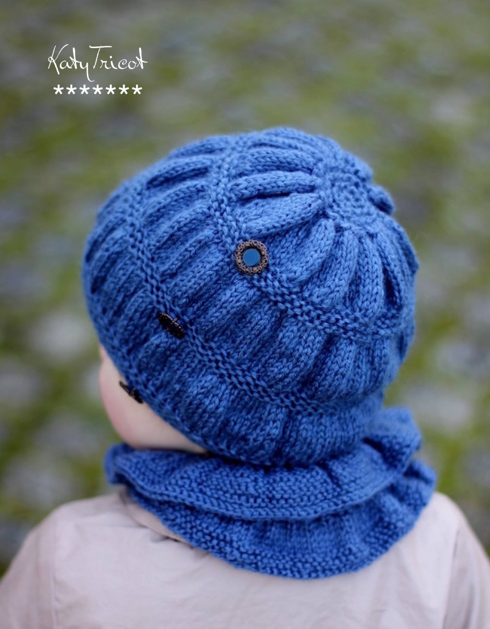 Knitting Pattern Hat and Scarf Frill Set (toddler, Child, Adult Sizes ...
