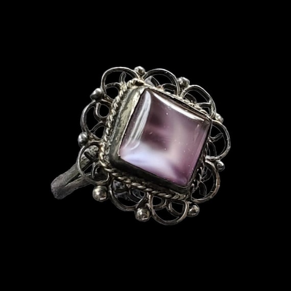 Antique Arts & Crafts Ring, Arts and Crafts Paste Rin… - Gem