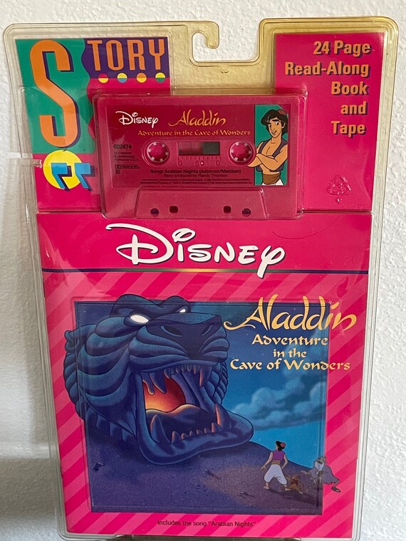 SEALED Cassette Tape and Read Along Book aladdin | Etsy