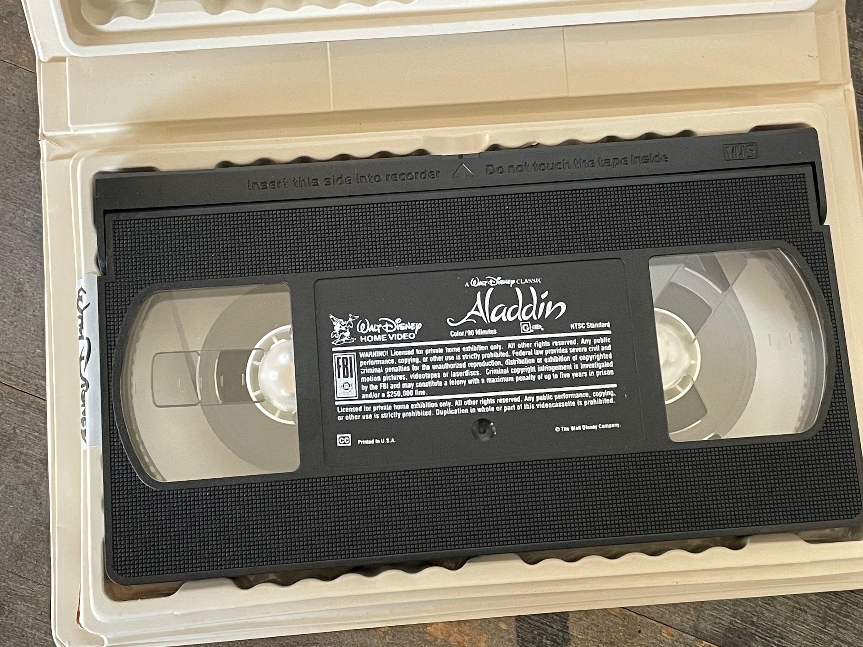 Walt Disney's aladdin VHS Black Diamond | Etsy
