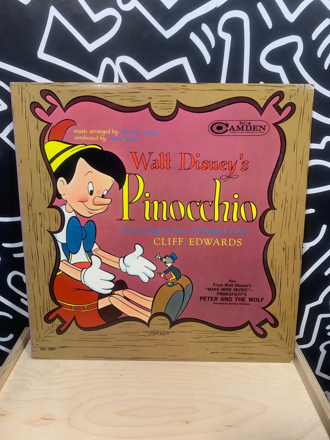 Walt Disney's Pinocchio/peter and the Wolf Vinyl Record - Etsy