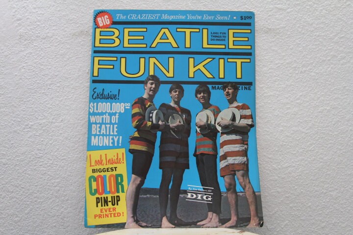 Vintage Magazine Beatle Fun Kit Original 1964 Magazine - Etsy