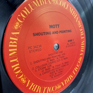 Mott shouting and Pointing Vinyl Record - Etsy
