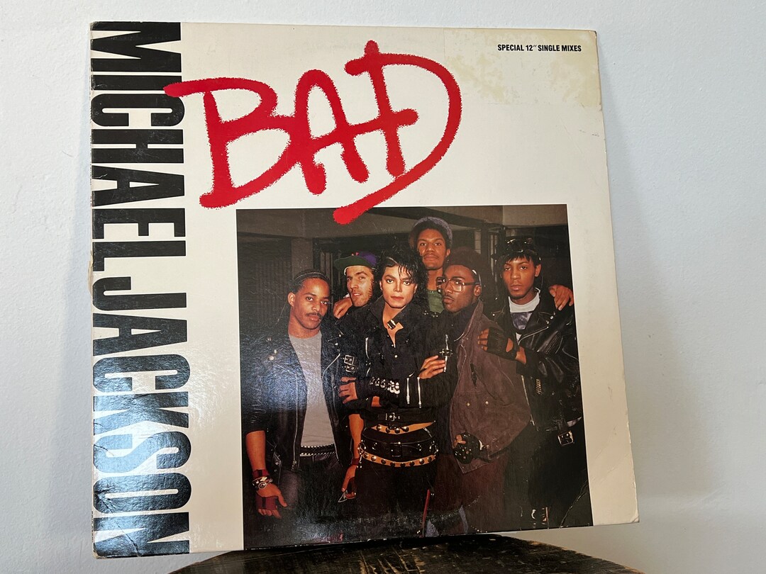 Michael Jackson bad Vinyl Record - Etsy
