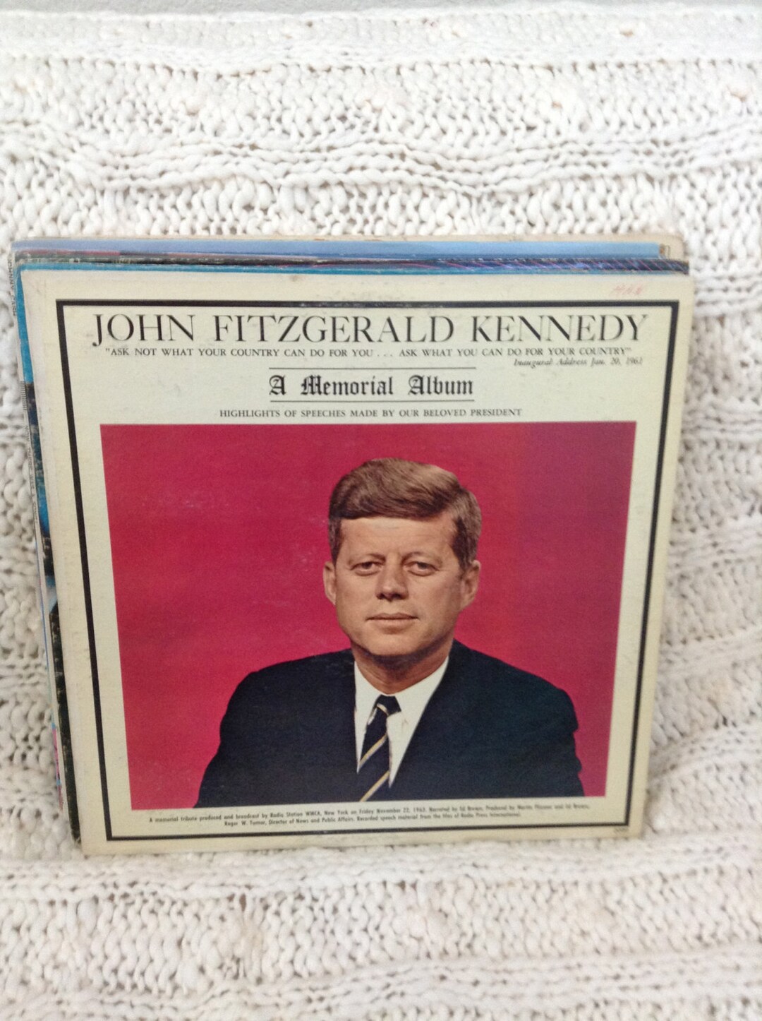 John Fitzgerald Kennedy A Memorial Album Vinyl Record - Etsy