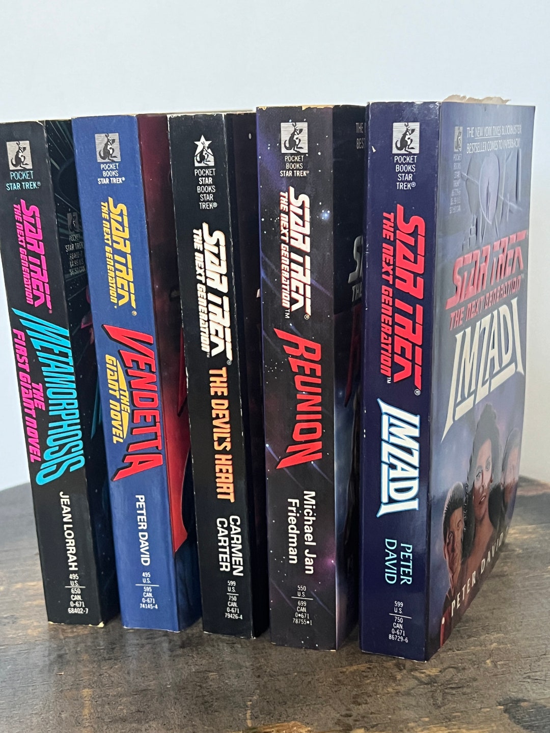 Lot of 5 Books - Star Trek - the Next Generation - Softcover Books ...