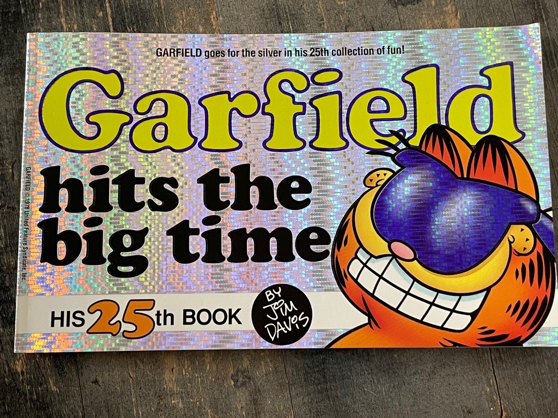 Garfield Hits the Big Time His 25th Book Jim Davis - Etsy