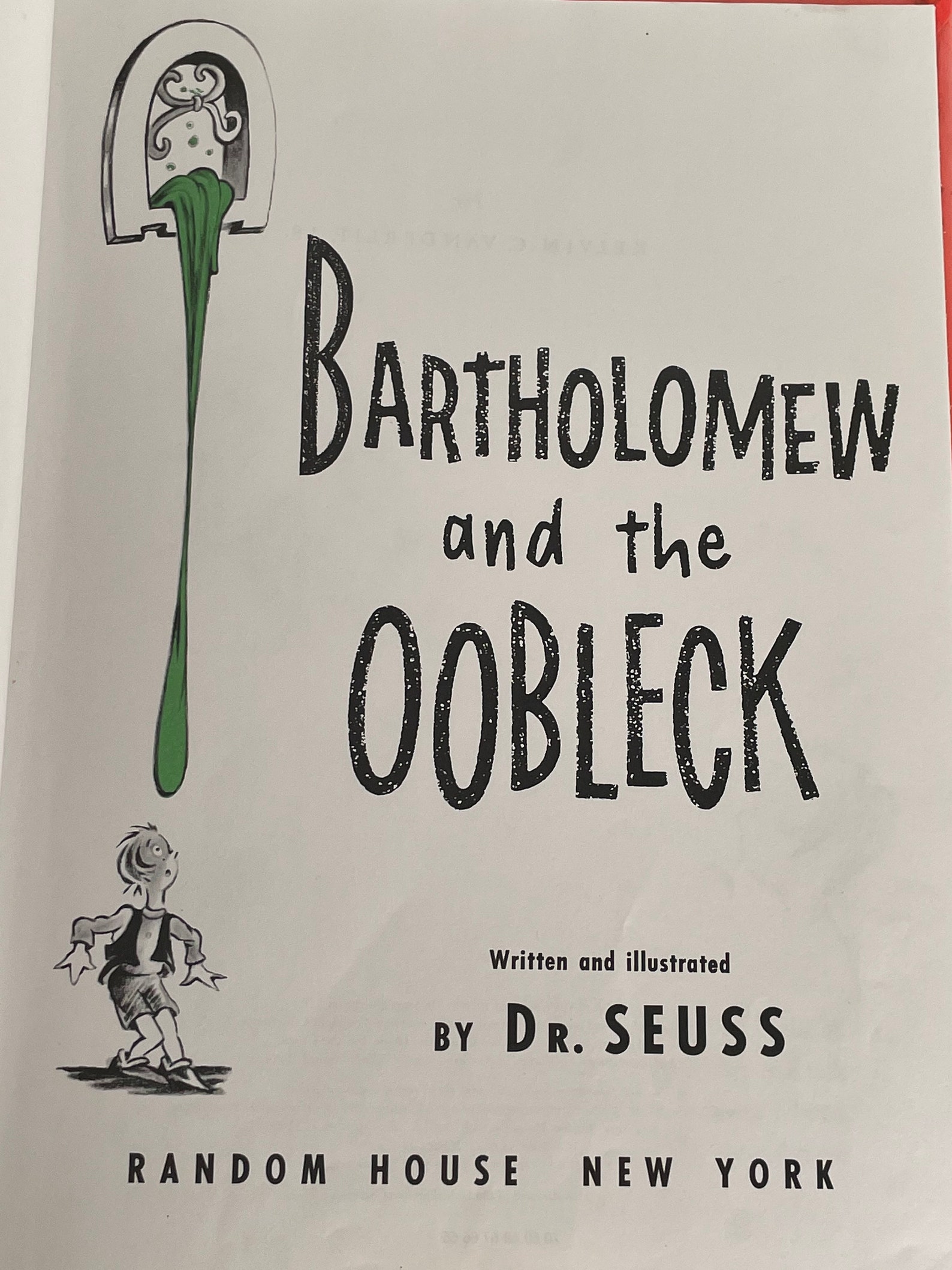 Bartholomew and the Oobleck Dr. Seuss Hardcover Book | Etsy