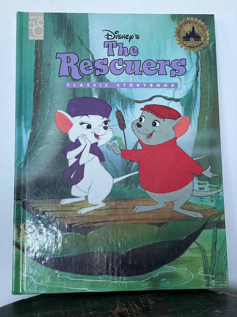 Disney's The Rescuers Classic Storybook Hardcover Book | Etsy
