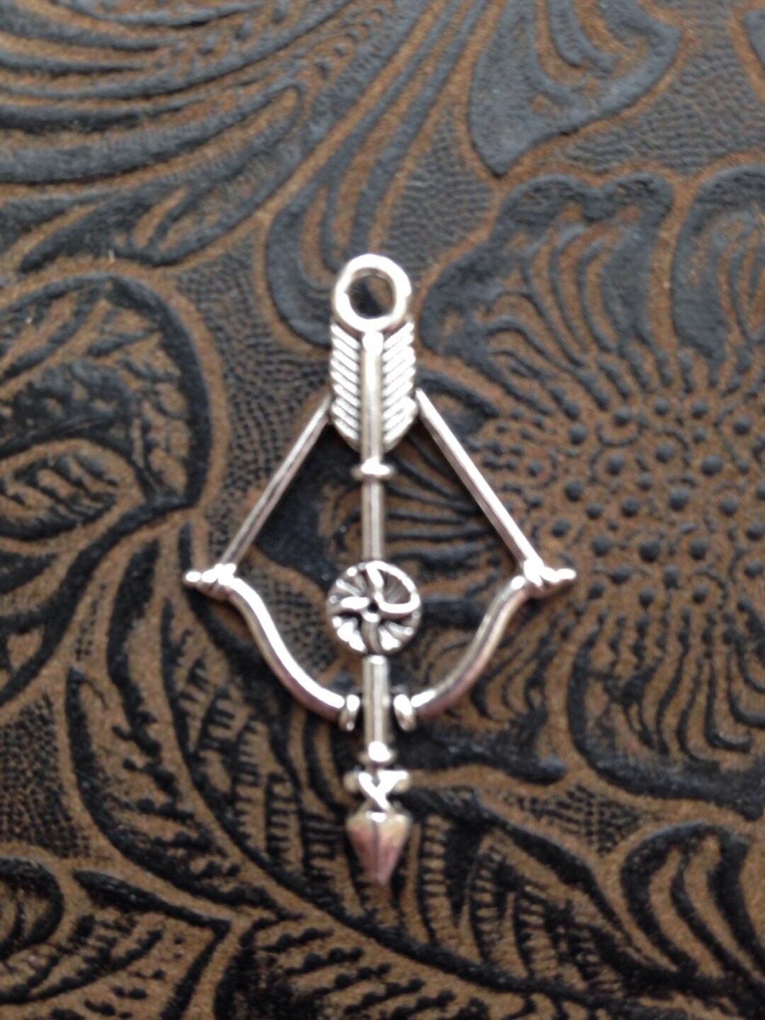 Bow and Arrow Pendant Charms 36 X 22 Mm Hunting Charms Antique Silver ...