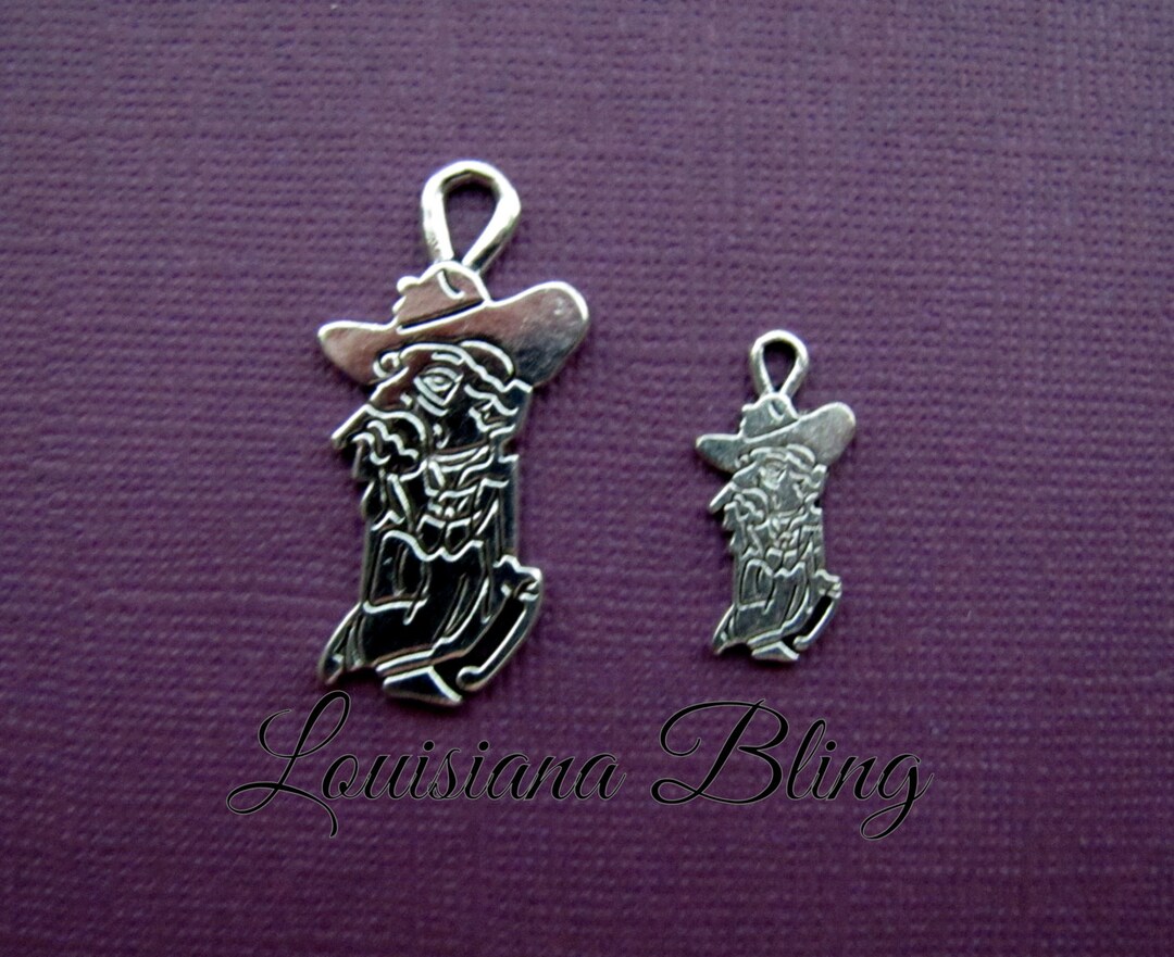 8 Pieces Large Colonel Rebel Old Cowboy Mascot Pendant 37 X 18 Mm ...