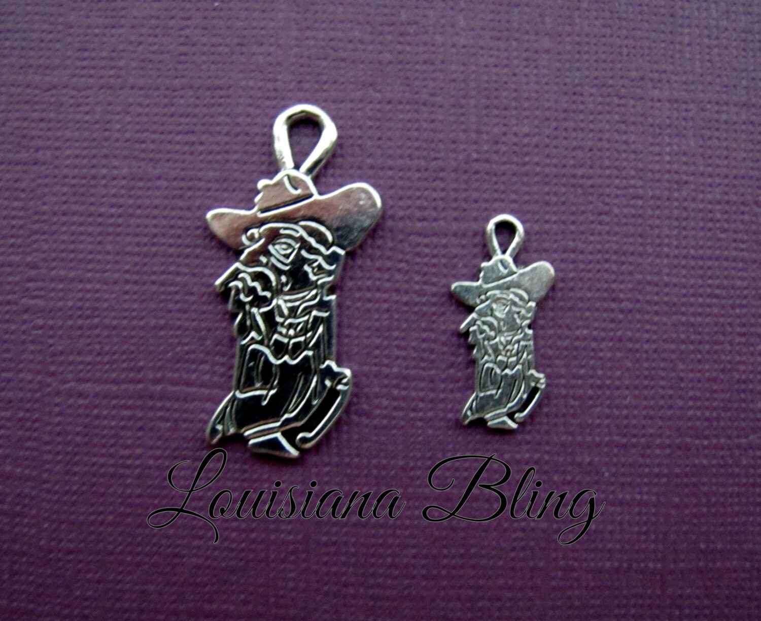 Large Colonel Rebel Old Cowboy Mascot Pendant Charm 50 Pieces 37 X 18 ...