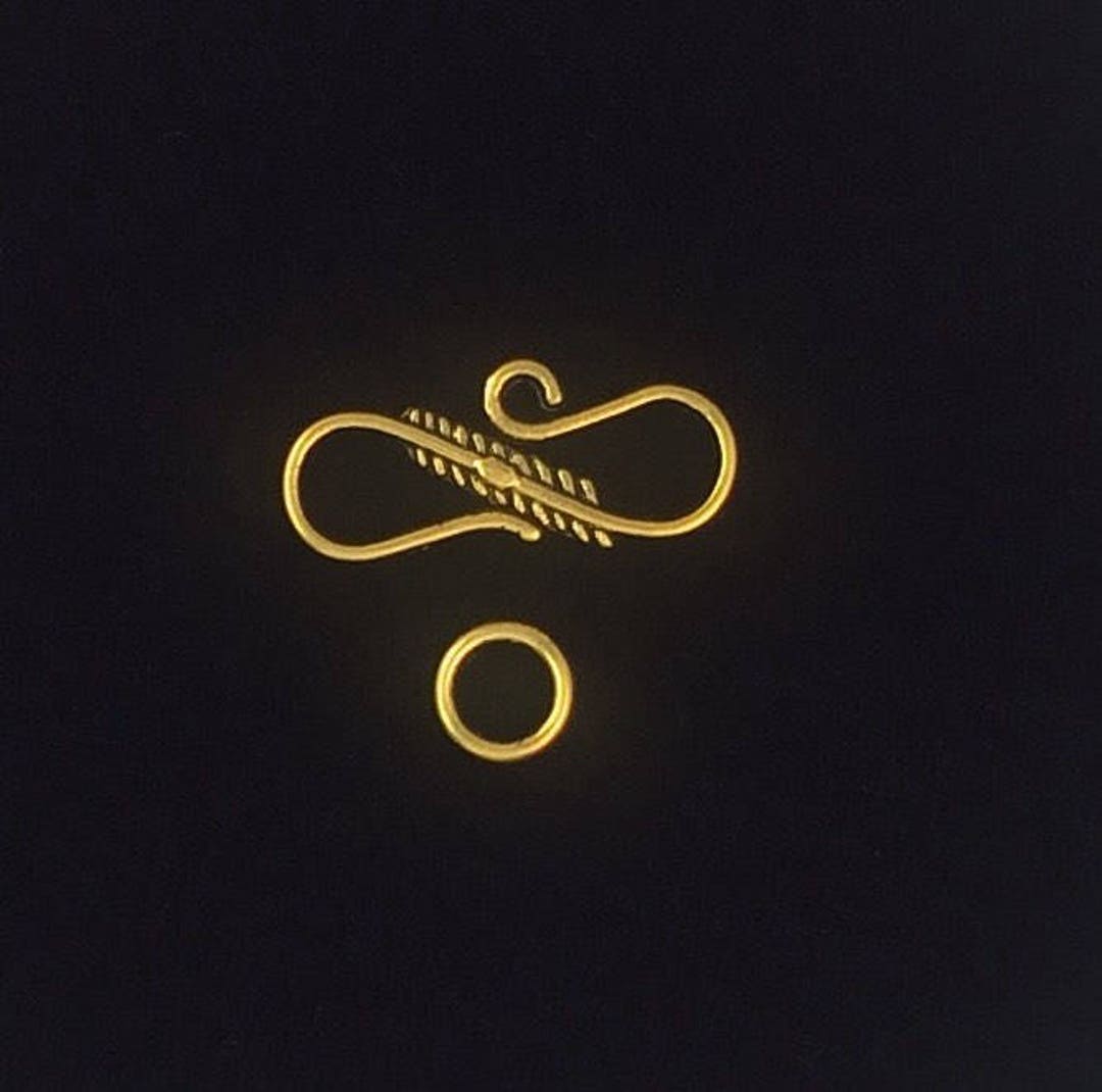 Gold S Hook Clasp, Double S Hook Clasps, 16 Sets of Hook and Loop ...