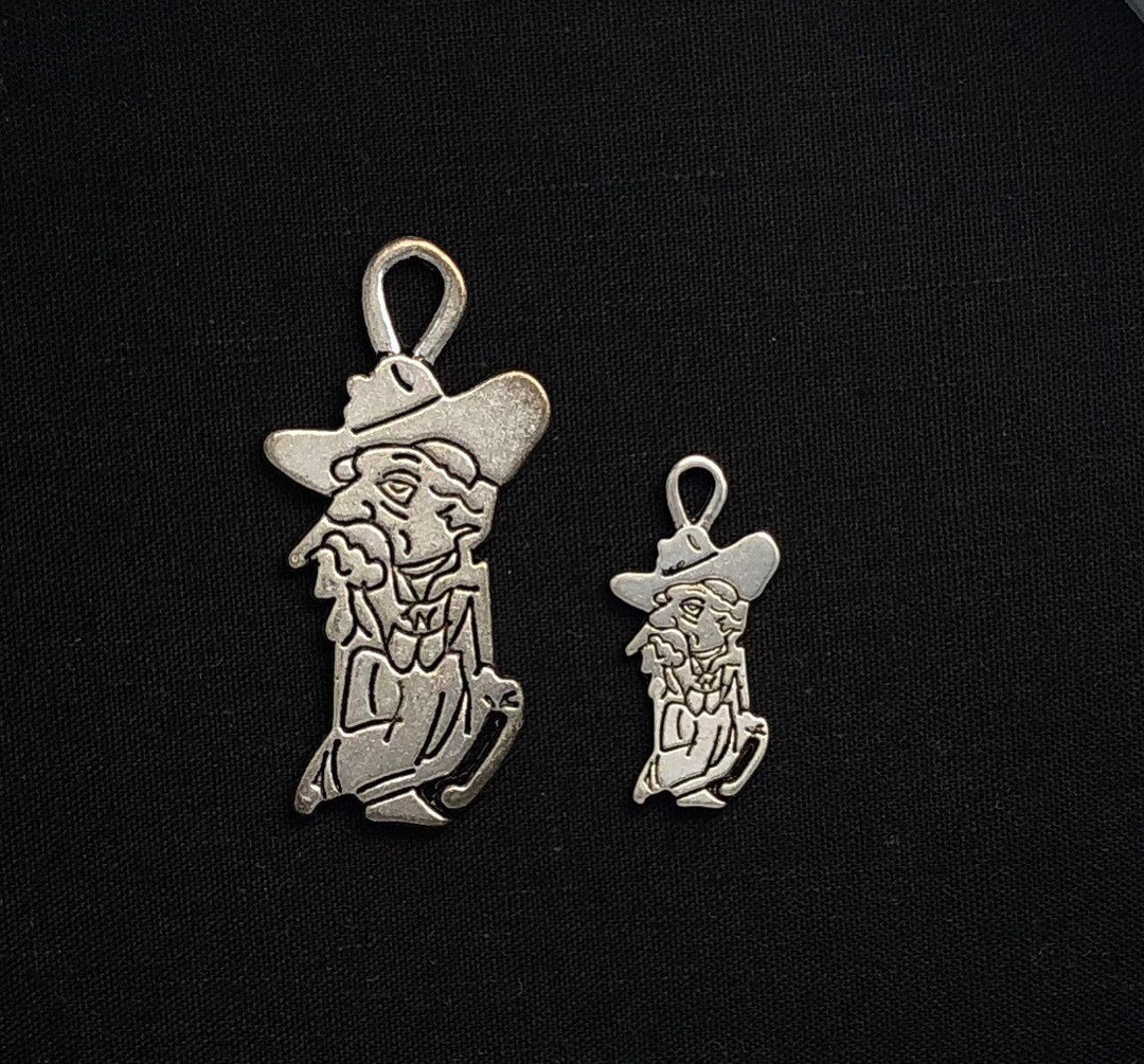 50 Pieces Colonel Rebel Old Cowboy Mascot Pendant Charm Small 50 Pieces ...