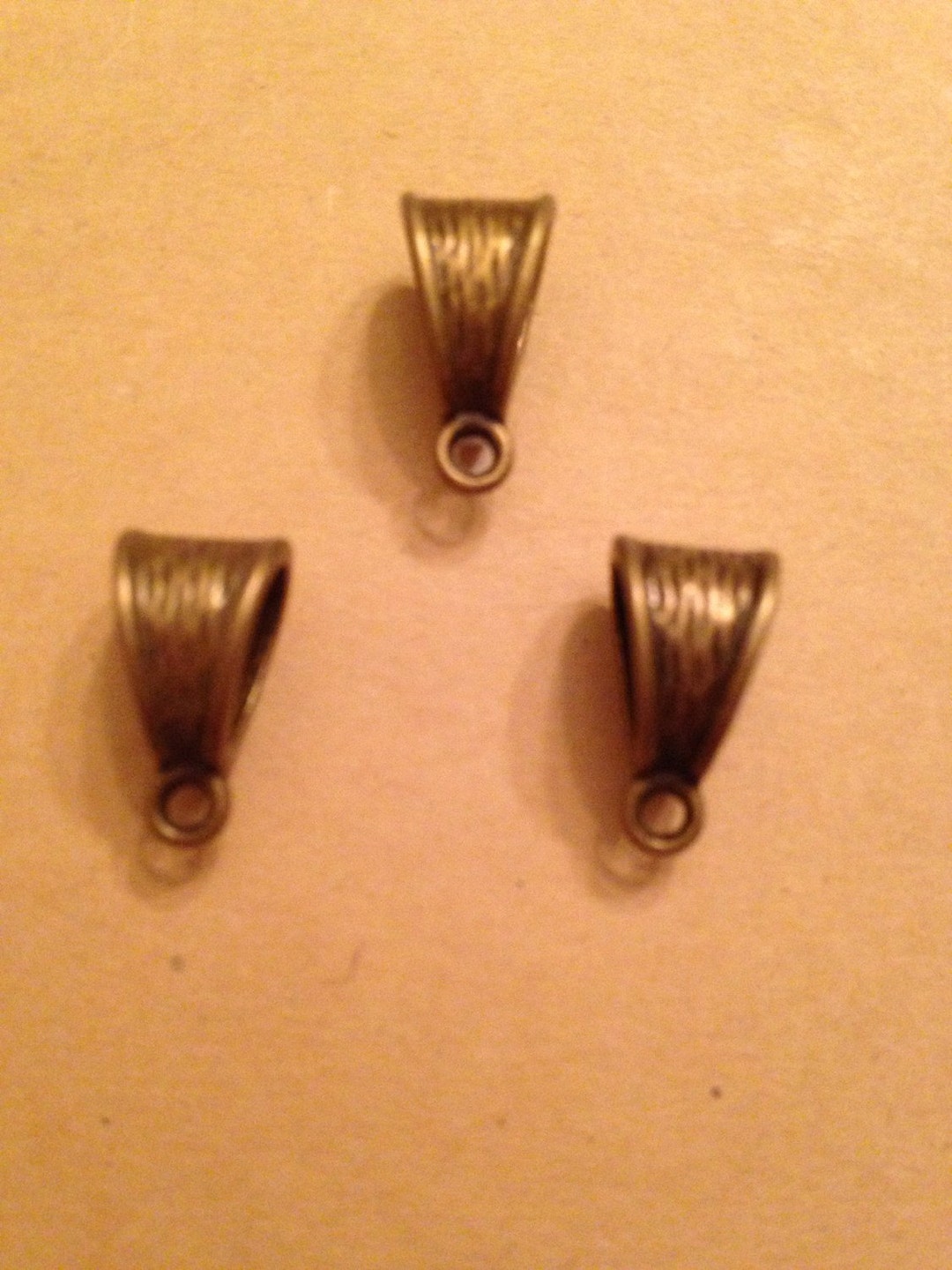 Bronze Bail 12 X 6 Mm 20 Pieces Antique Bronze Finish, Charm Hanger ...