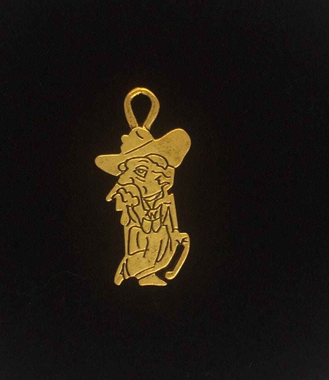 Large Colonel Rebel Old Cowboy Mascot Pendant Charms, Lazy Cowboy, Ole ...