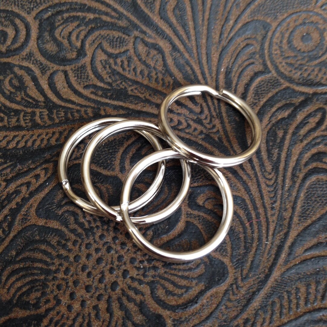 Large Split Rings, Medium Split Rings, 30 Mm, Silver Key Ring, Key Ring ...