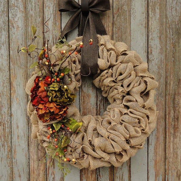 Burlap Wreath - Etsy