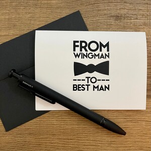 Will You Be My Groomsman Card Wingman Best Man Card Groomsmen Cards ...