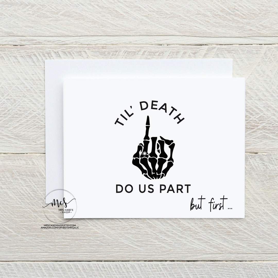Til Death Bridesmaid Proposal Cards Til Death Do Us Part Maid of Honor ...