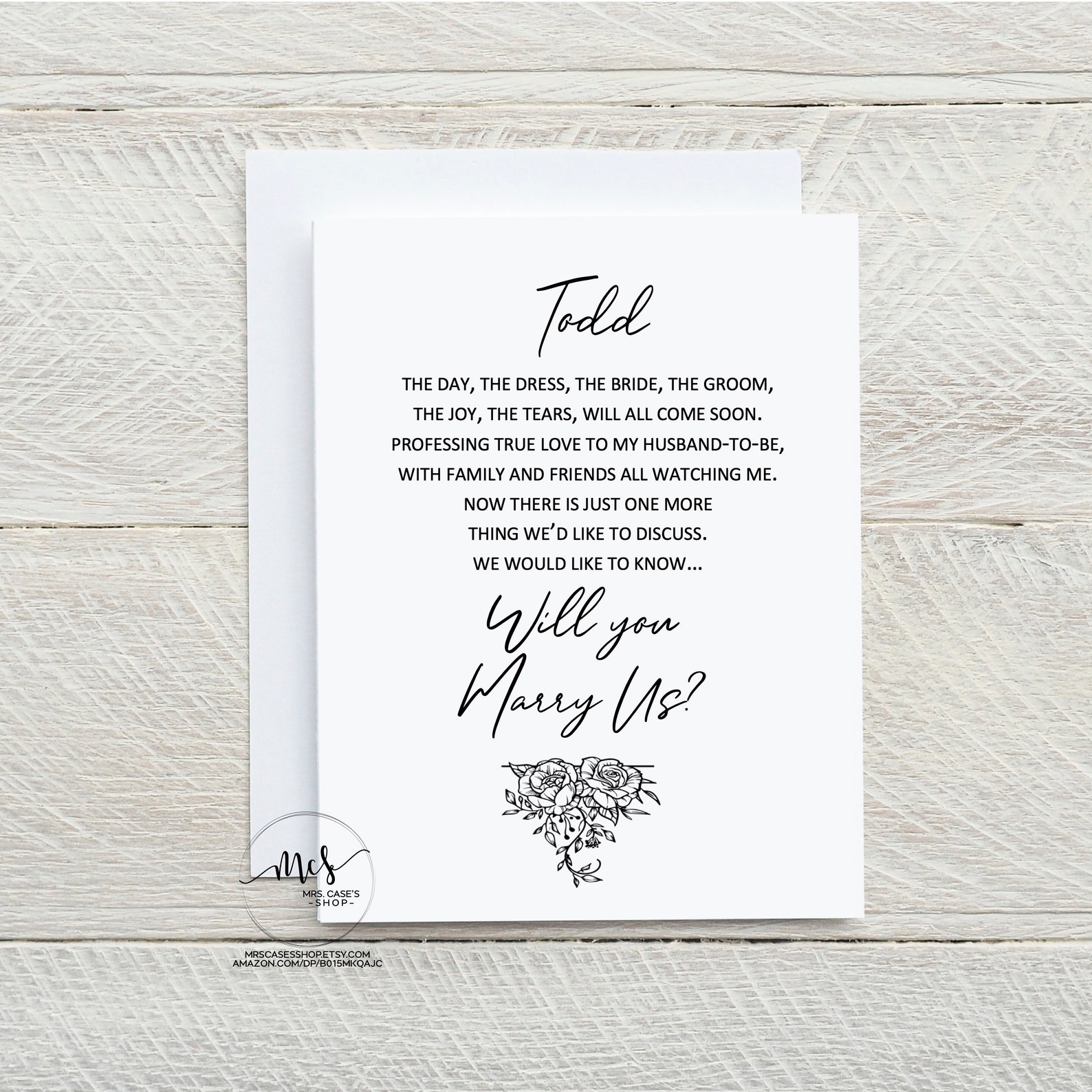 Officiant Proposal Card Will You Be Our Officiant Marry Us Card ...
