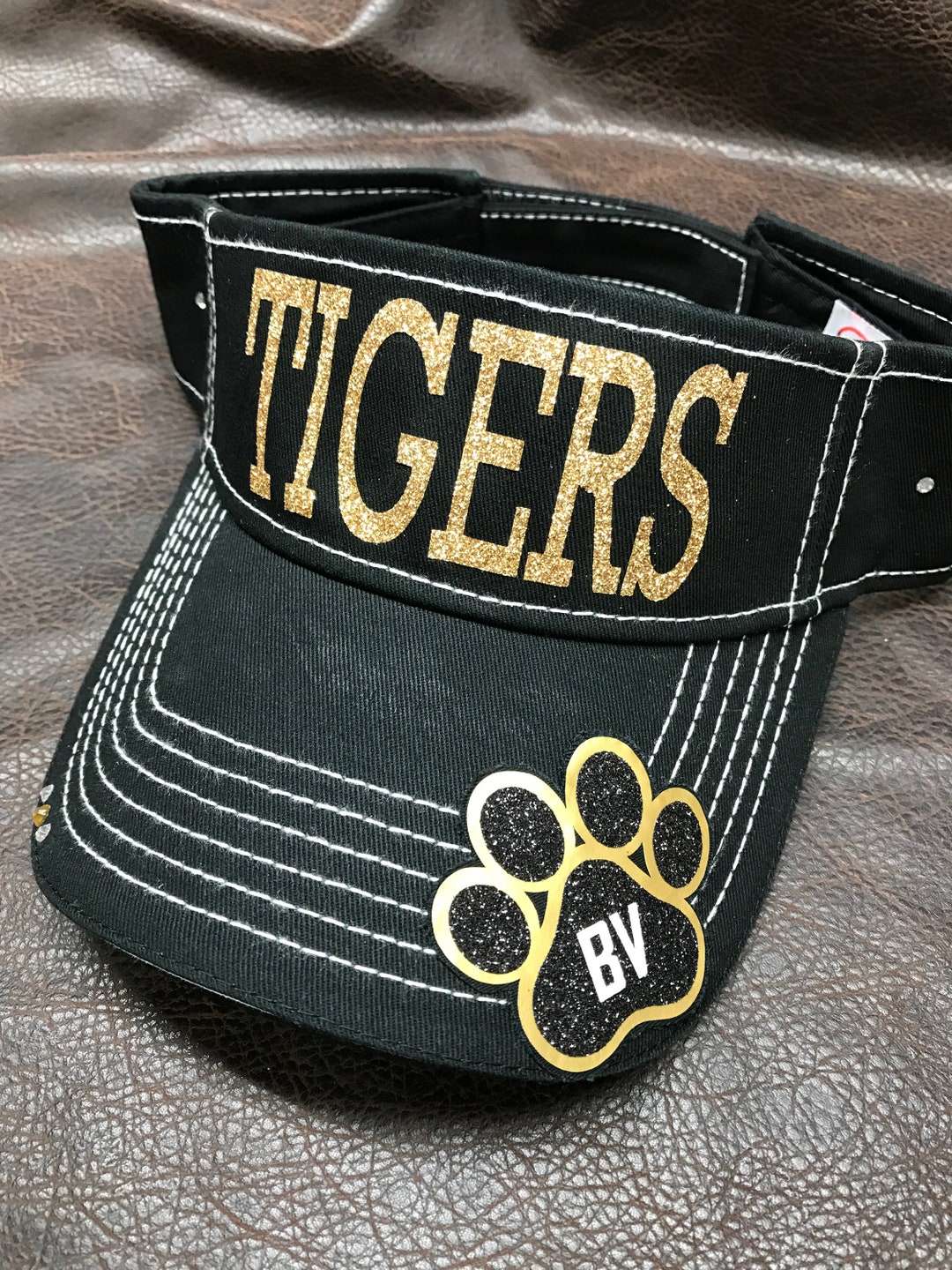 Custom Team Colors FOOTBALL Visors - Personalized With Number and Mom ...