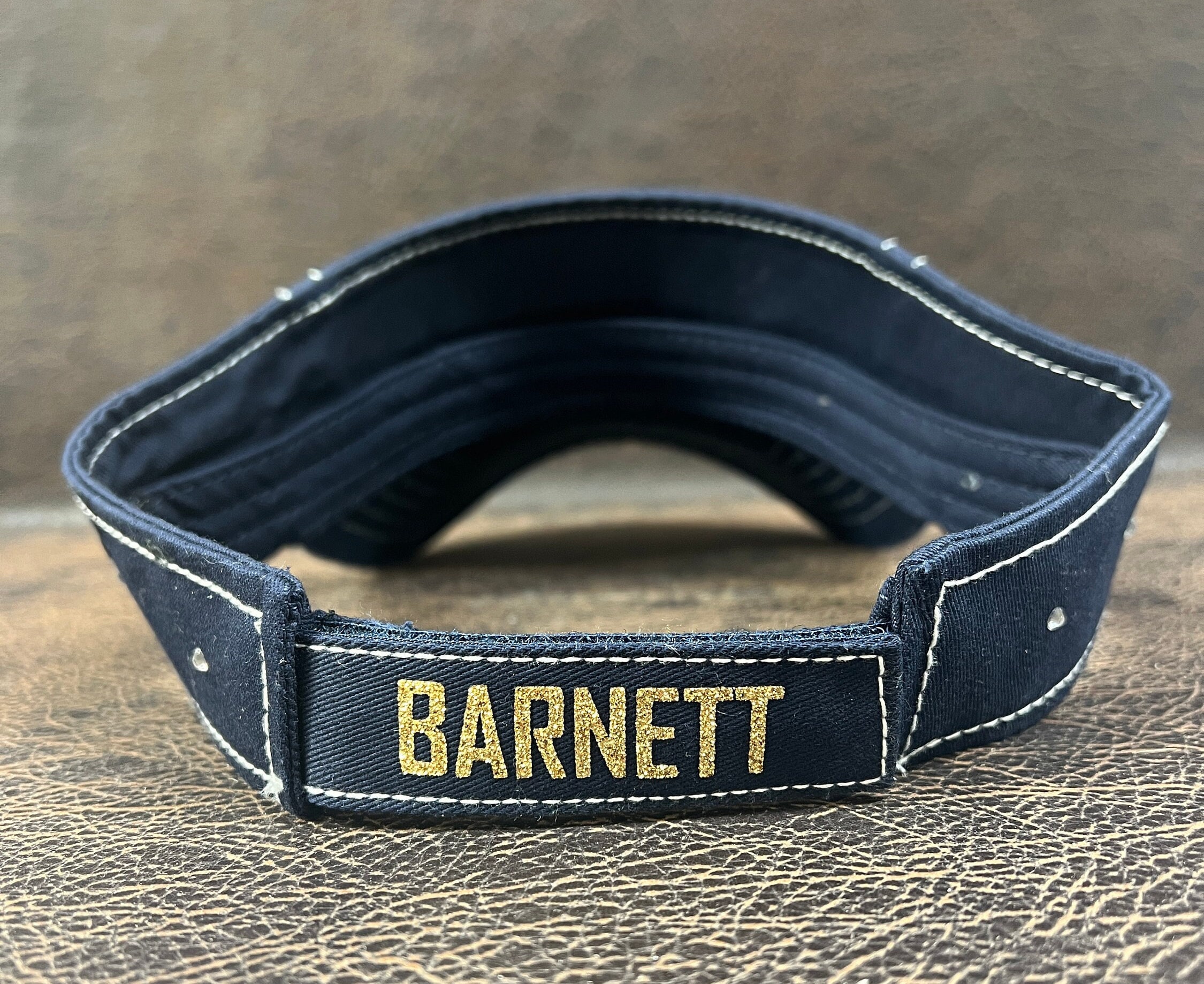 Custom Team Colors FOOTBALL Visors - Personalized With Number and Mom ...