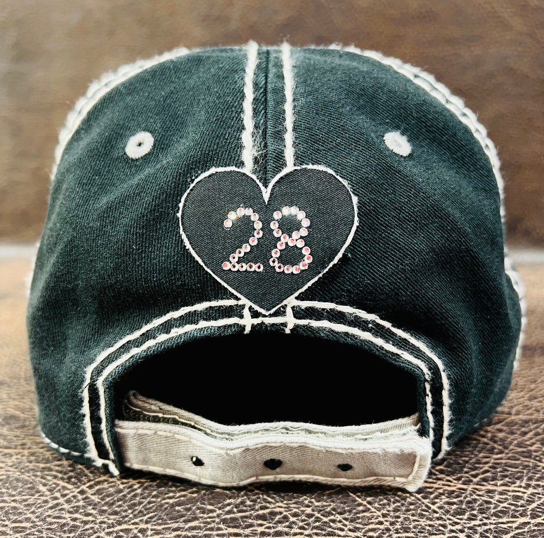 Number on Back - Inside Heart of Hat Above Closure - Add a Number to ...