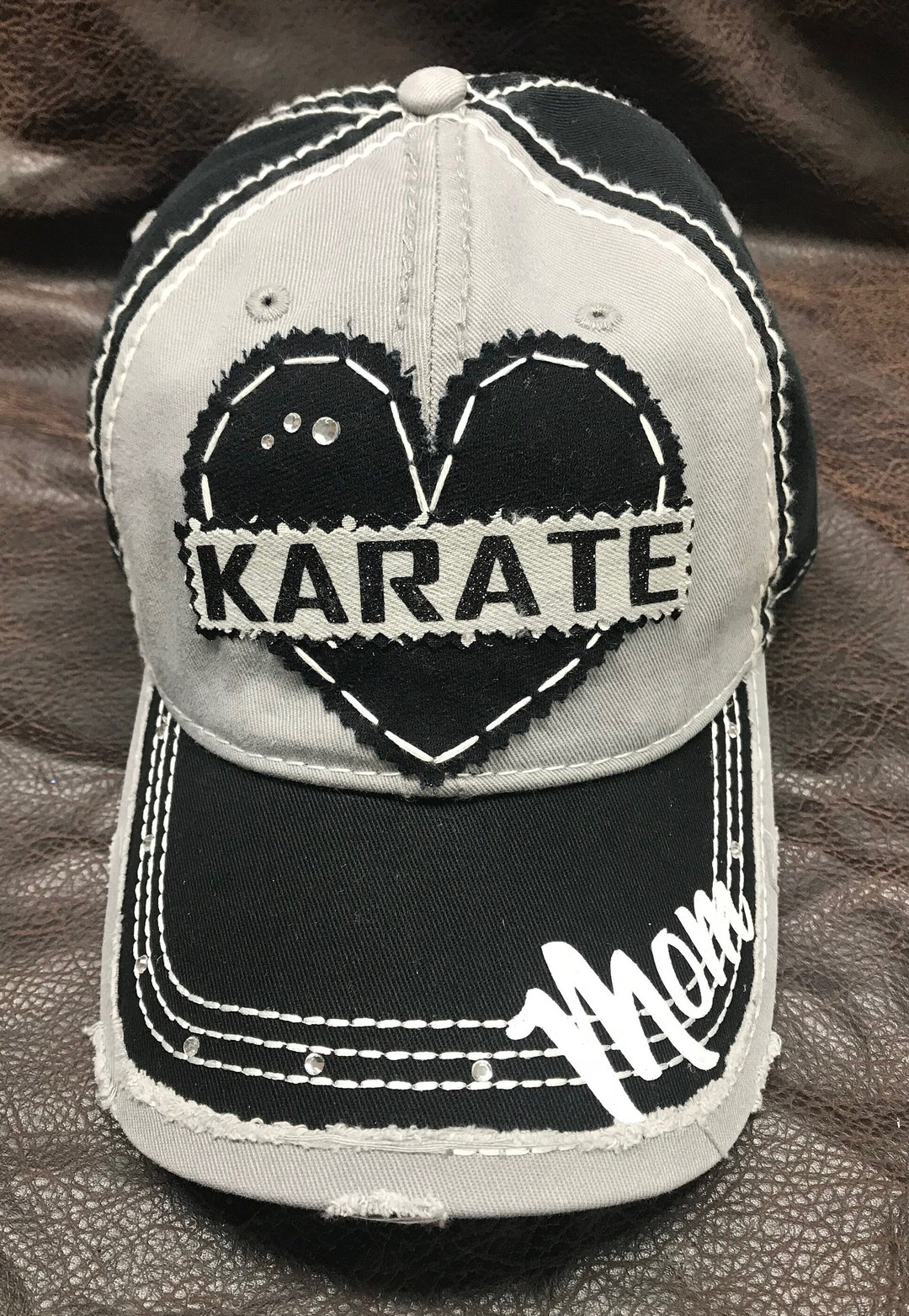 Karate Mom Bling Hat Karate Hat Martial Arts - Etsy