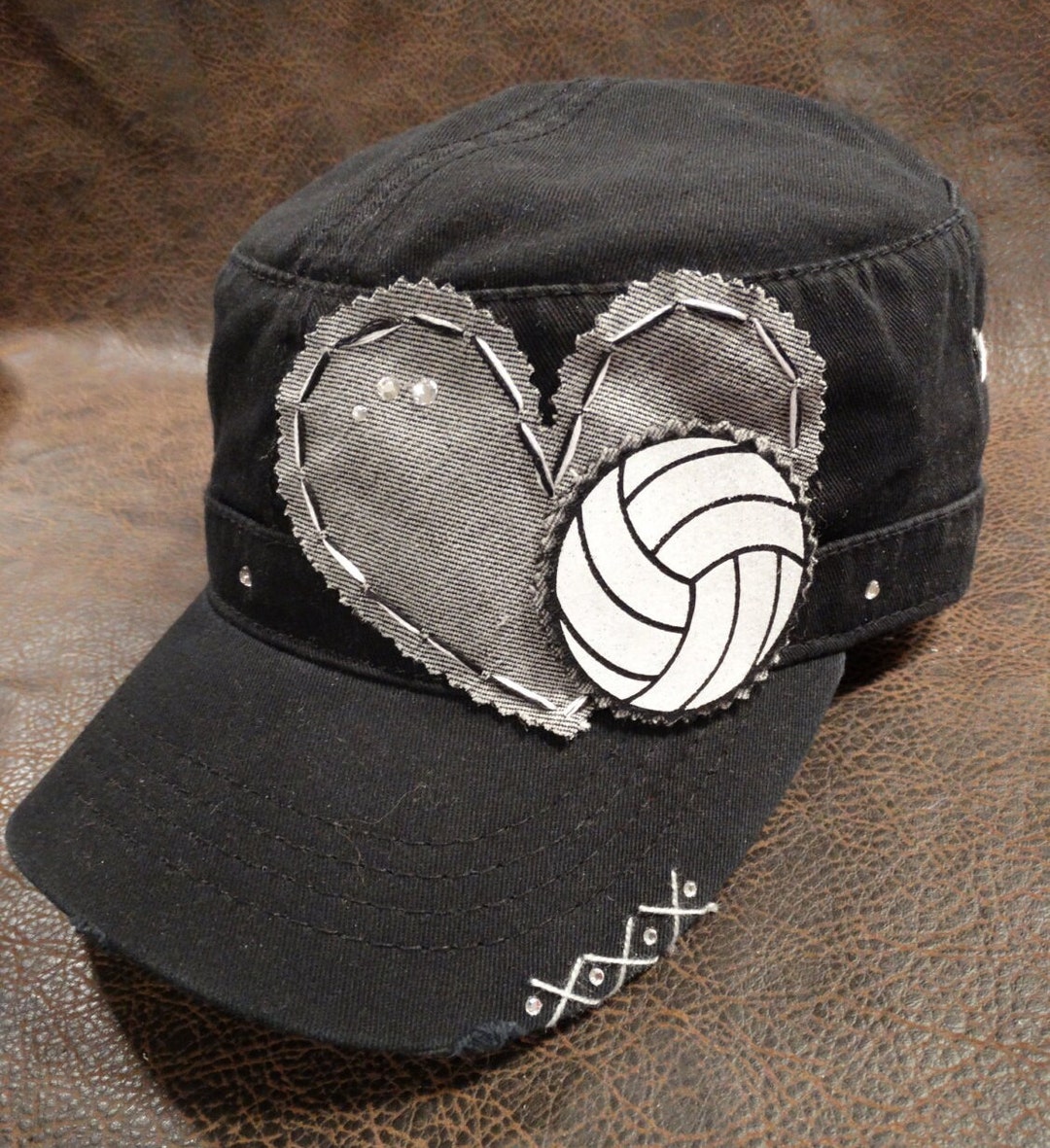 Volleyball LOVE Cadet Hat - Customizable - Personalizable - Military ...