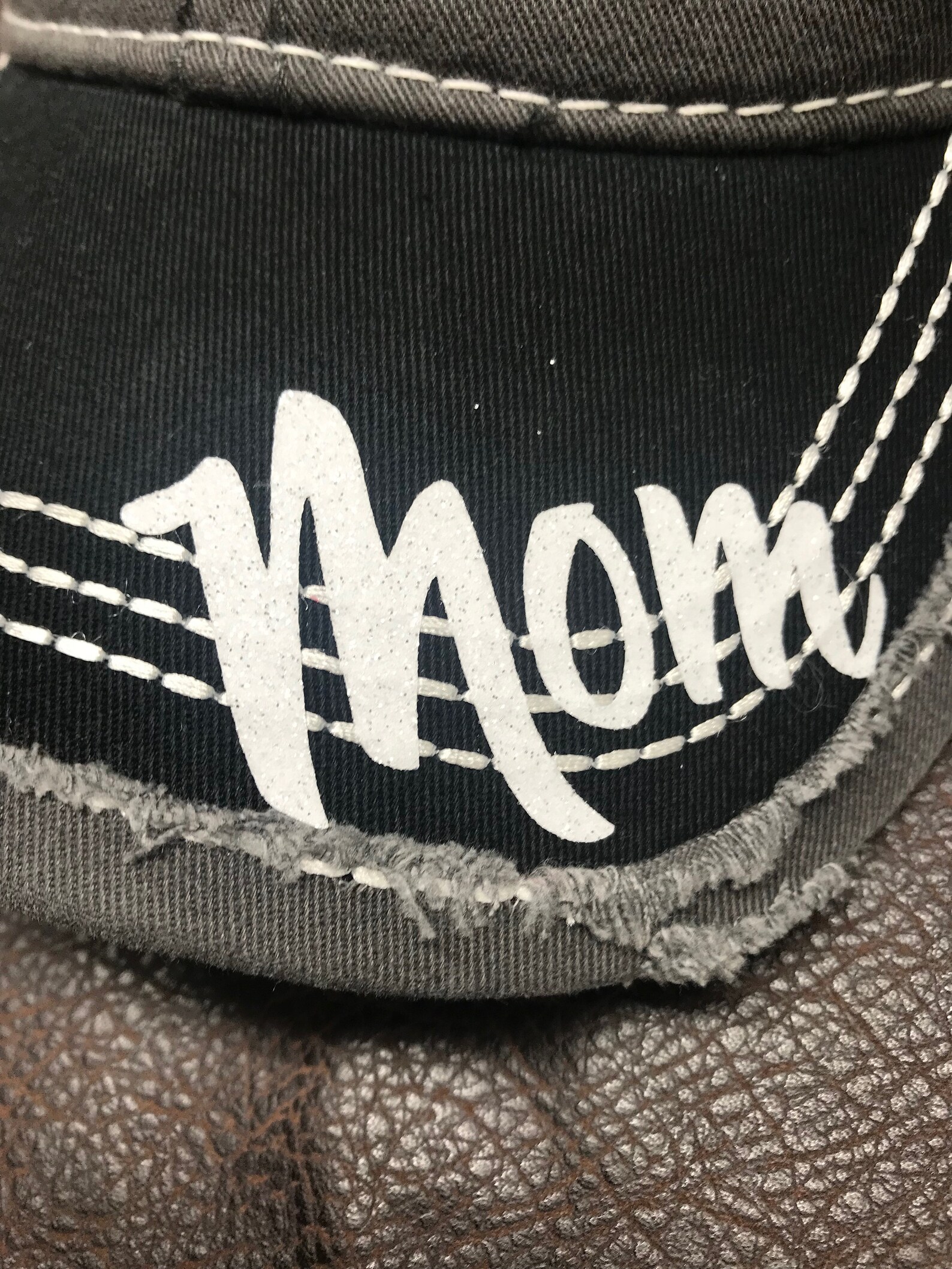 NO BLING Baseball Love Distressed Baseball Patch Hat - Personalized ...