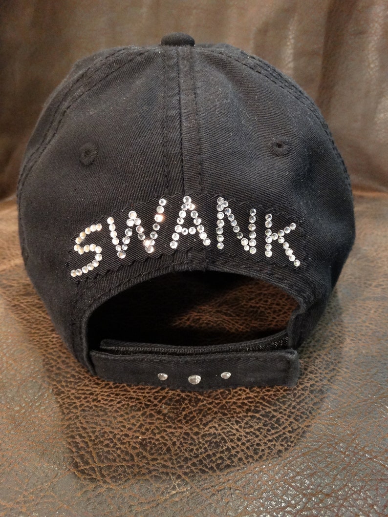 Bling SWIM Mom Distressed Ball Cap - Custom Swim Hat - Personalizable ...