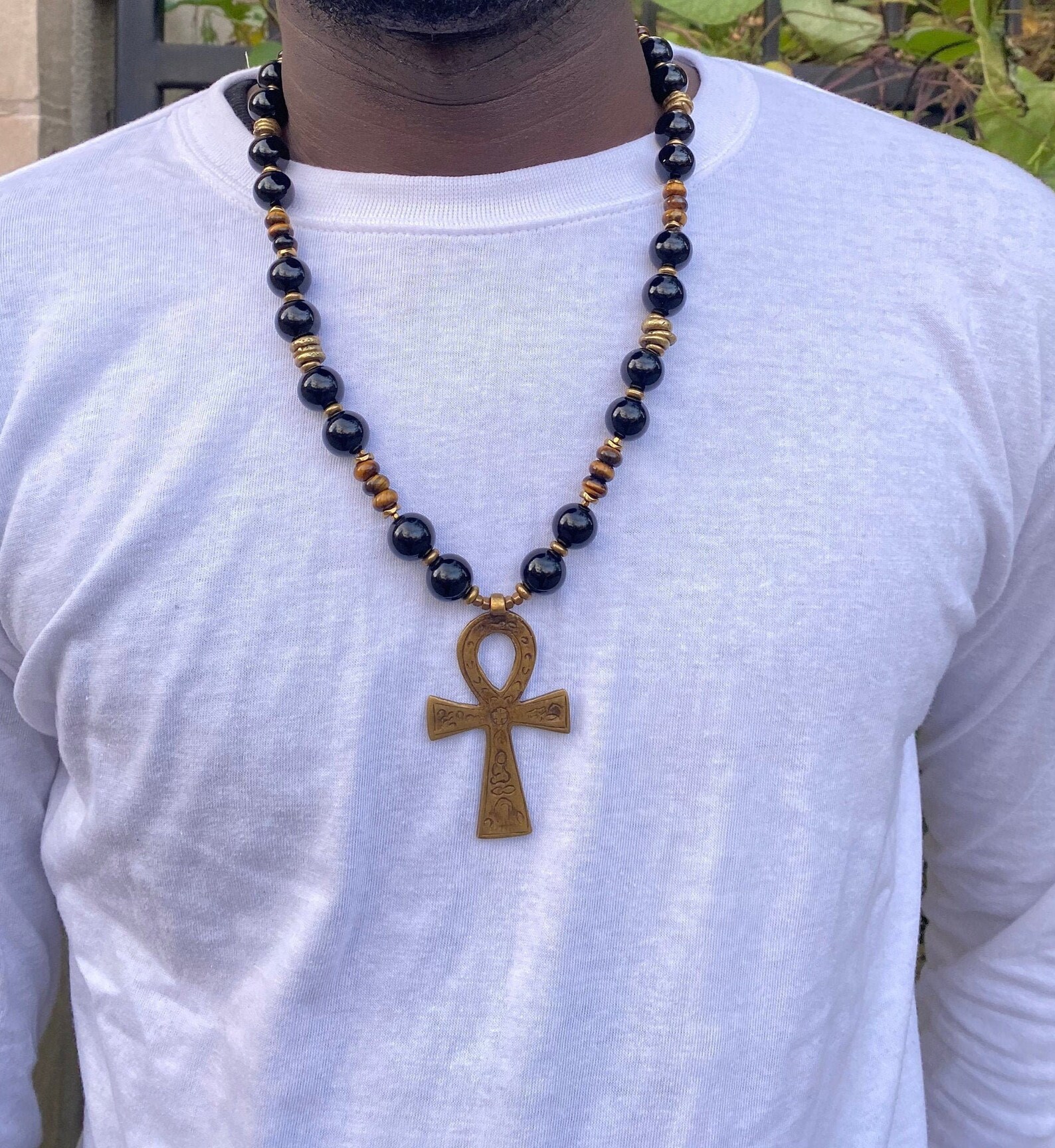 Men's Ankh Necklace Mens Gift Men's African - Etsy