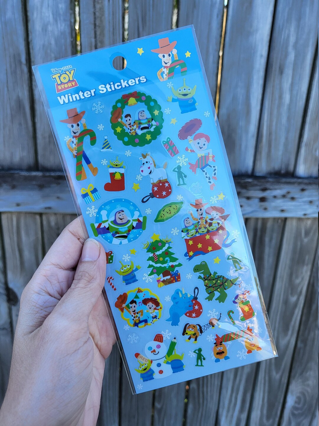 Disney Toy Story Kamio Japan Winter Christmas Sticker Sheet - Etsy
