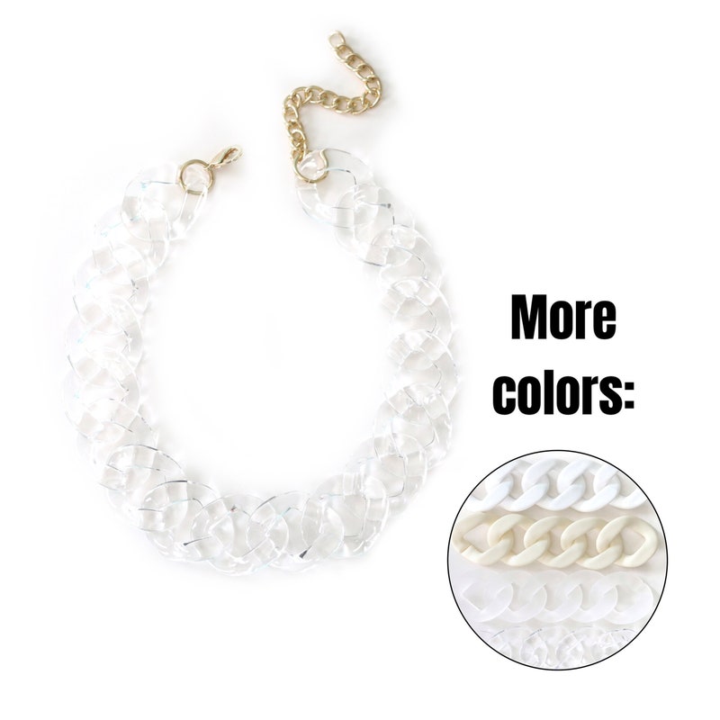Clear Necklace - Etsy