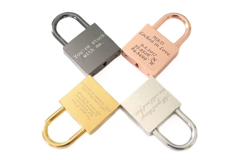 Large Custom Padlock Laser Engraved Lock Custom Wedding - Etsy