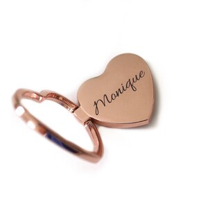 Engraved Cell Phone Ring, Customized Ring Stand, Personalized Phone ...