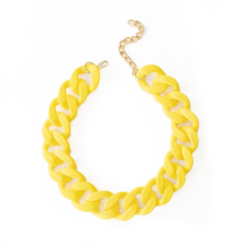 Yellow Necklace - Etsy