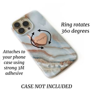 Engraved Cell Phone Ring, Customized Ring Stand, Personalized Phone ...